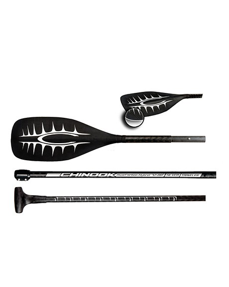 Chinook Silver Hybrid Carbon Oval Shaft Blade 3 Piece Traveler ...