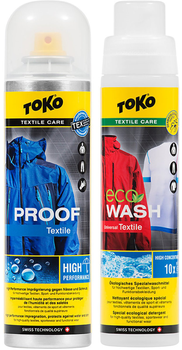 Просочення і прання TOKO DUO-PACK TEXTILE PROOF & ECO TEXTILE WASH ...
